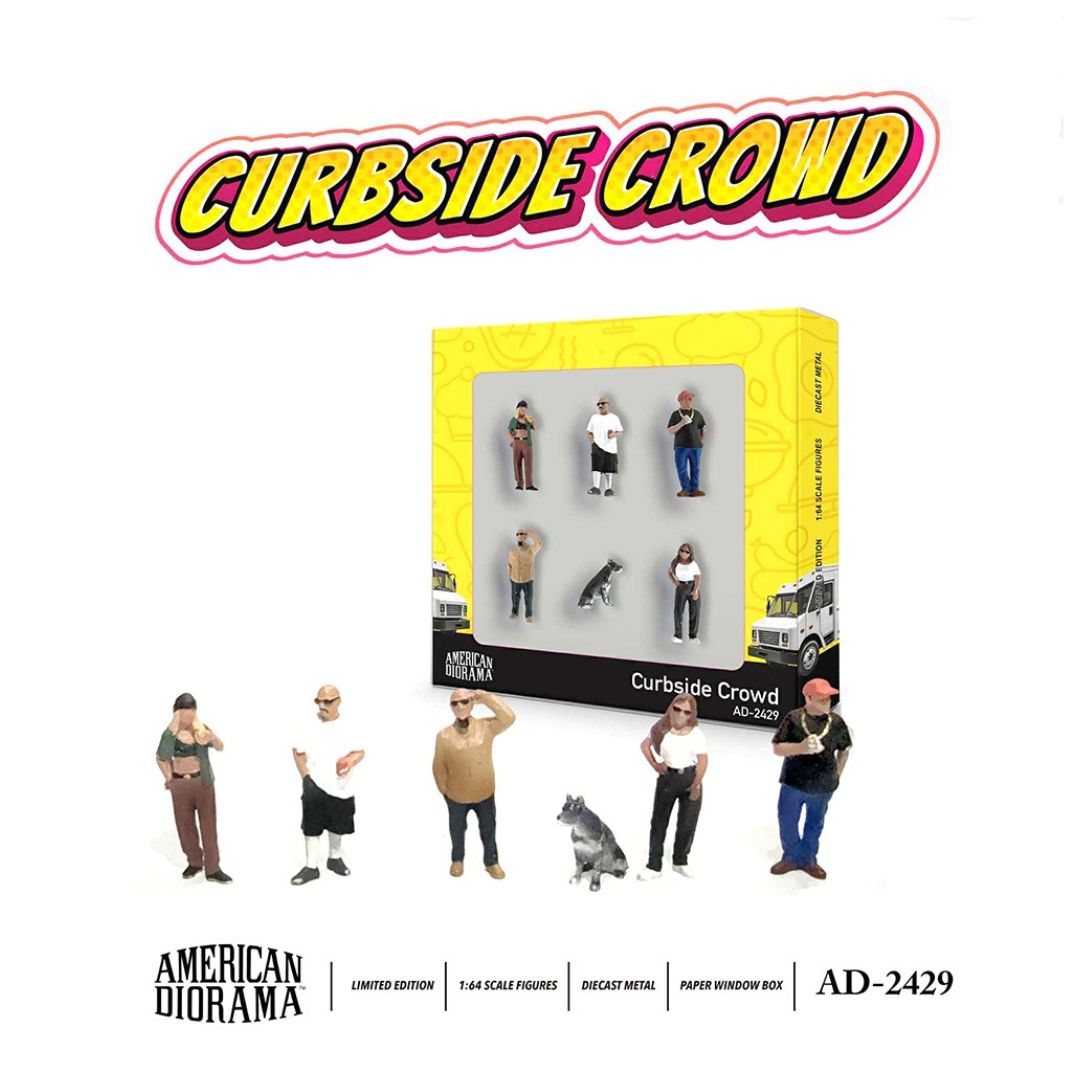 American Diorama #AD-2429: Curbside Crowd Figure Set – Krazy Caterpillar