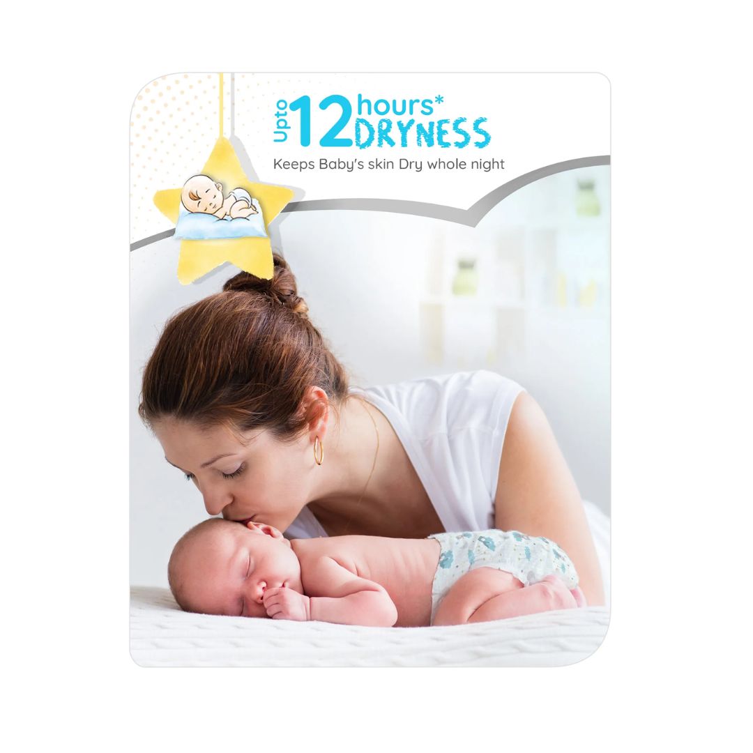 Babyhug Pro Bubble Care Premium Tape Style Diaper Medium (M) Size - 80 ...