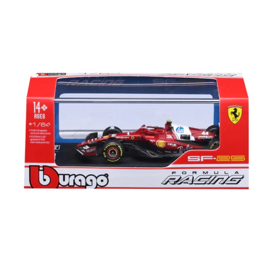 Bburago: Formula 1 2025 Ferrari SF25 #44 Lewis Hamilton 1:64 – Krazy ...