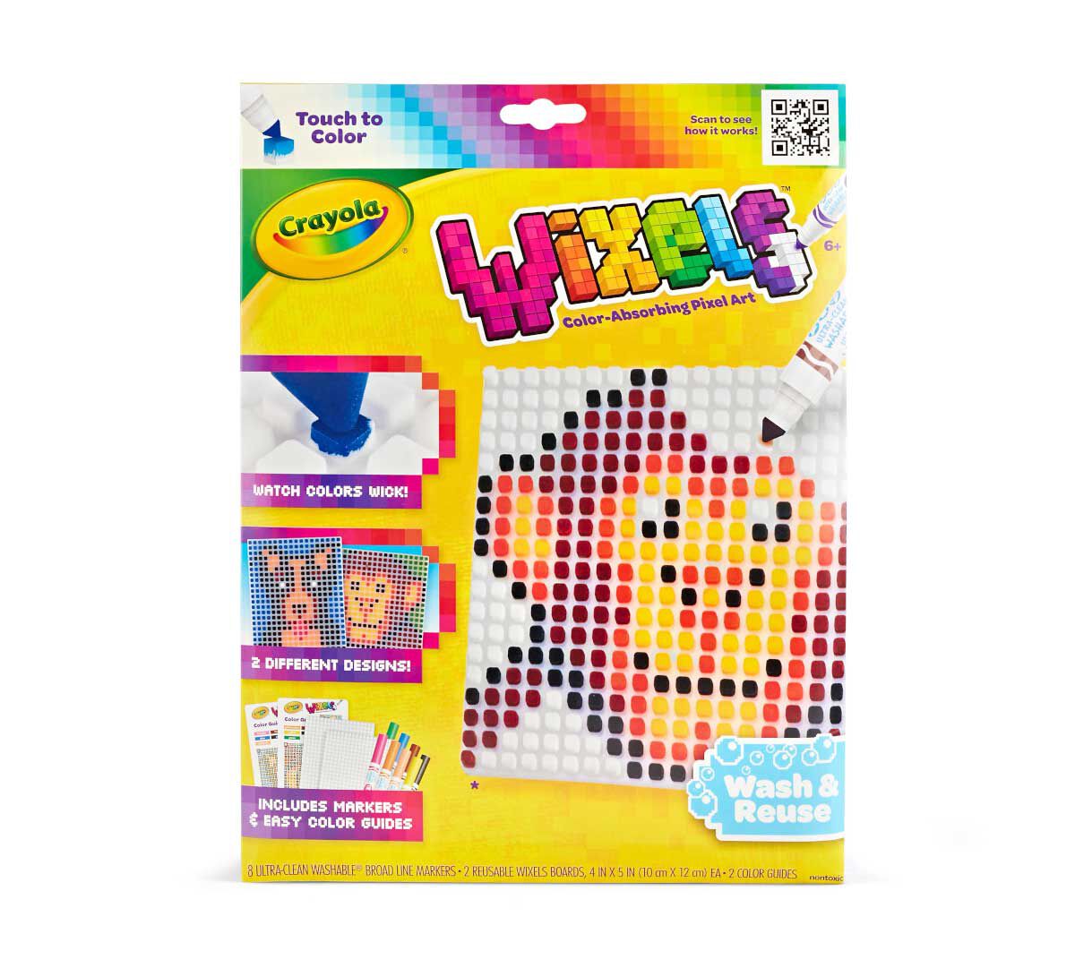 Crayola Wixels Animals Activity Kit, Pixel Art Colouring Set – Krazy ...