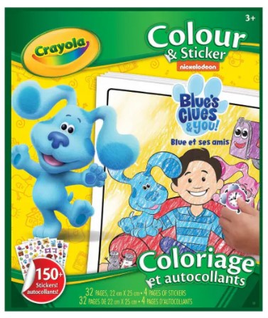 Crayola Blue's Clues & you! Colour & Sticker Book – Krazy Caterpillar
