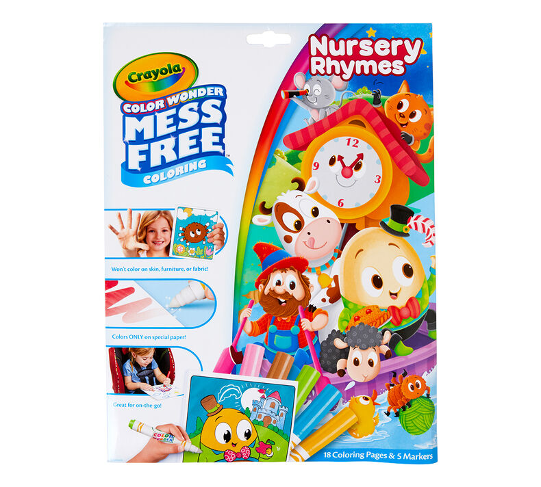 Crayola Color Wonder Mess Free Nursery Rhymes Coloring Pages & Markers ...