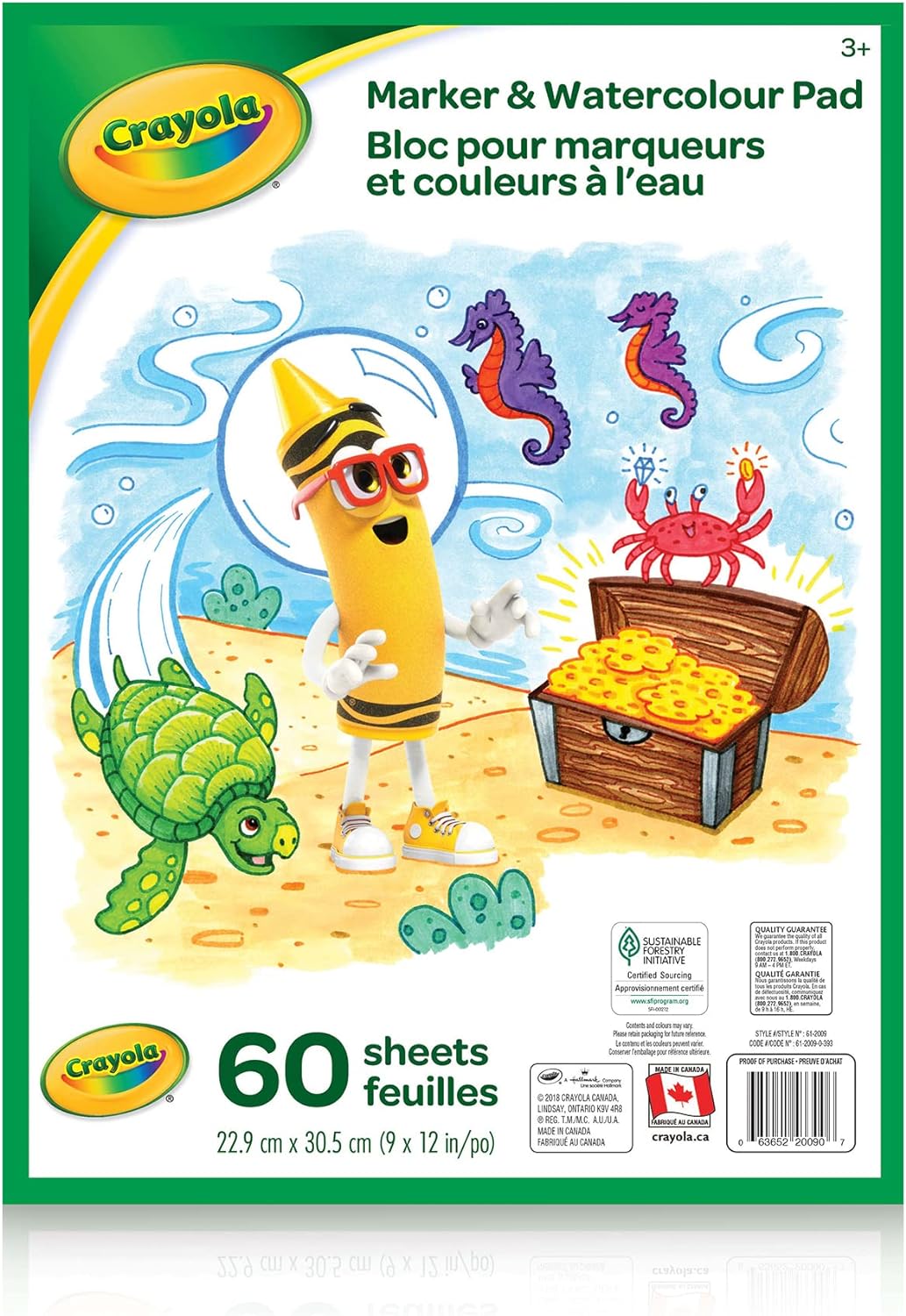 Marker & Watercolour Colouring Pad 60 Sheets – Krazy Caterpillar