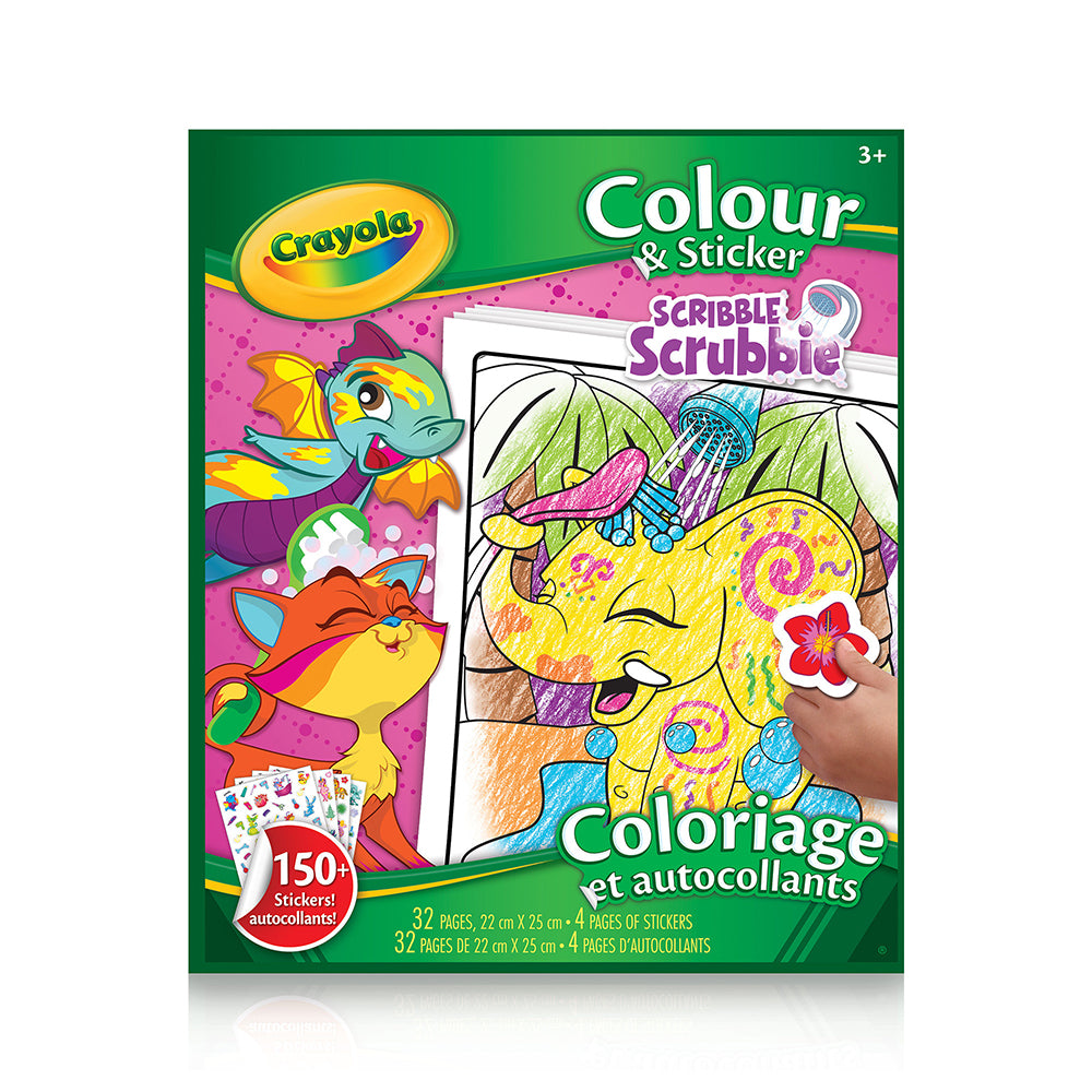 Crayola Scribble Scrubbie Colour and Sticker Book – Krazy Caterpillar