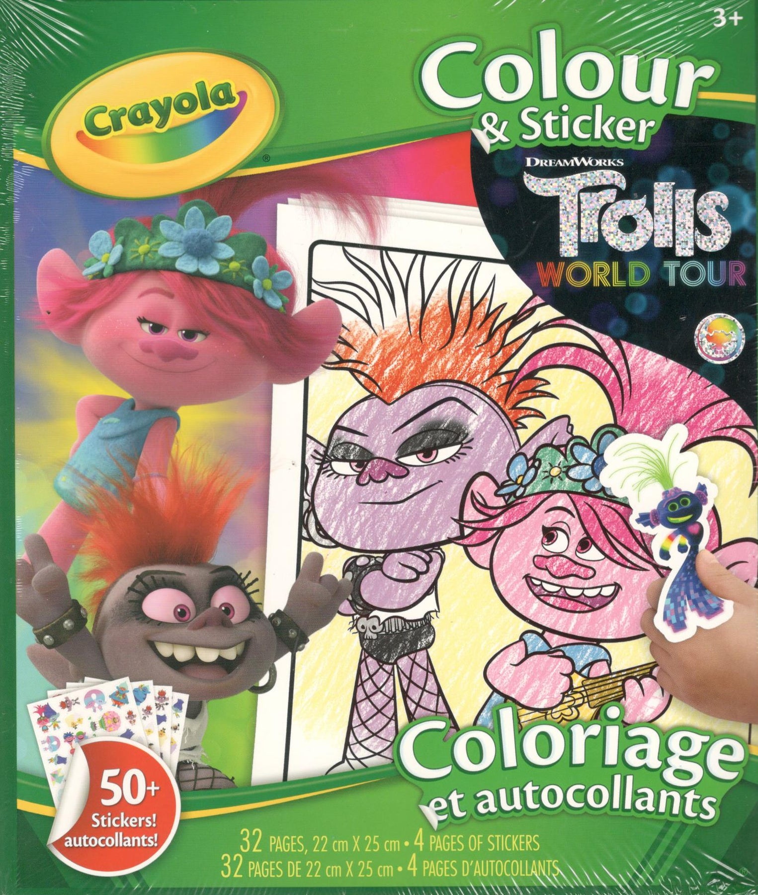Crayola Trolls World Tour Colour and Sticker Book – Krazy Caterpillar