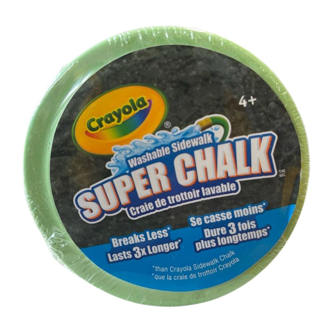 Crayola Washable Sidewalk Super Chalk - Green – Krazy Caterpillar
