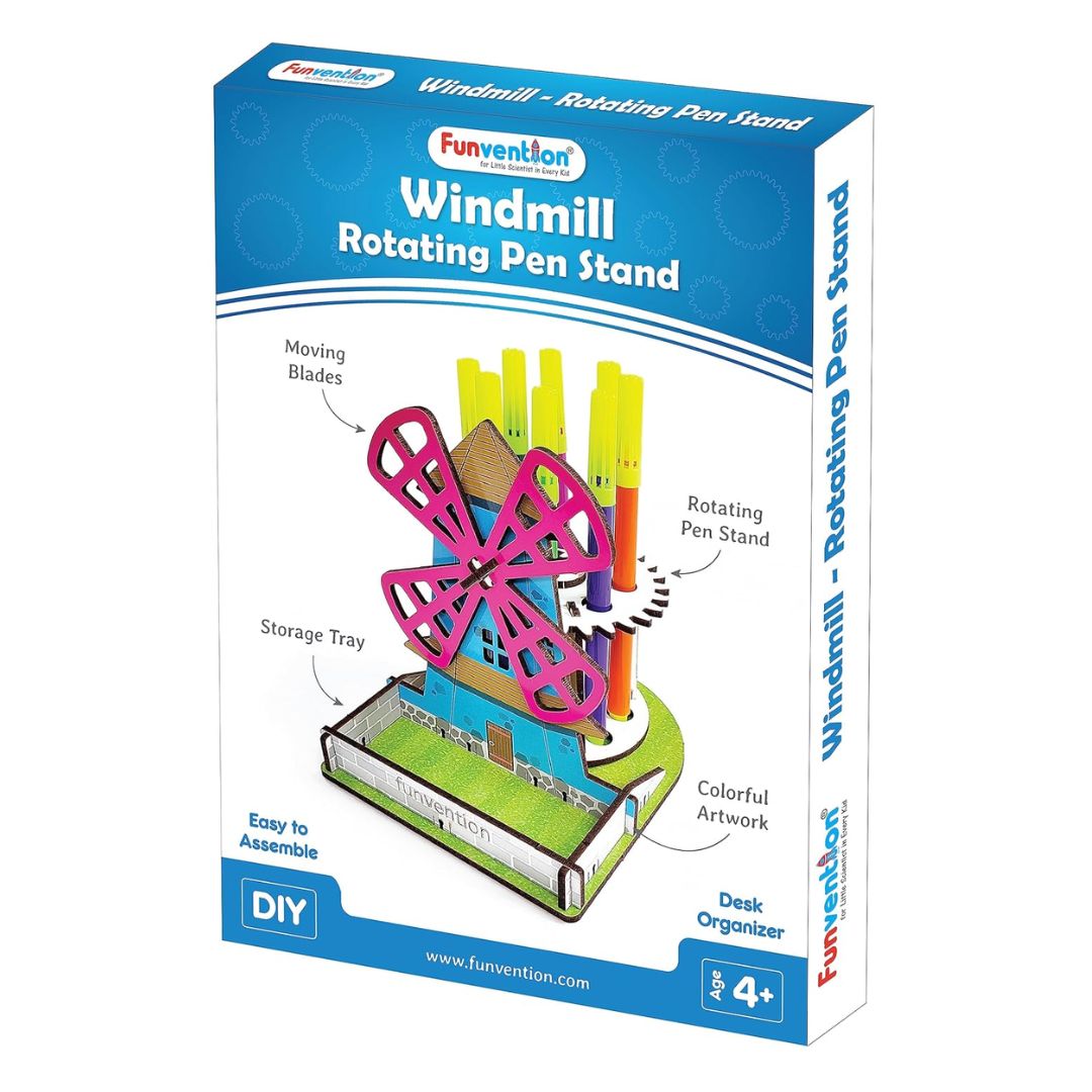Funvention Windmill Rotating Pen Stand - DIY Kit – Krazy Caterpillar