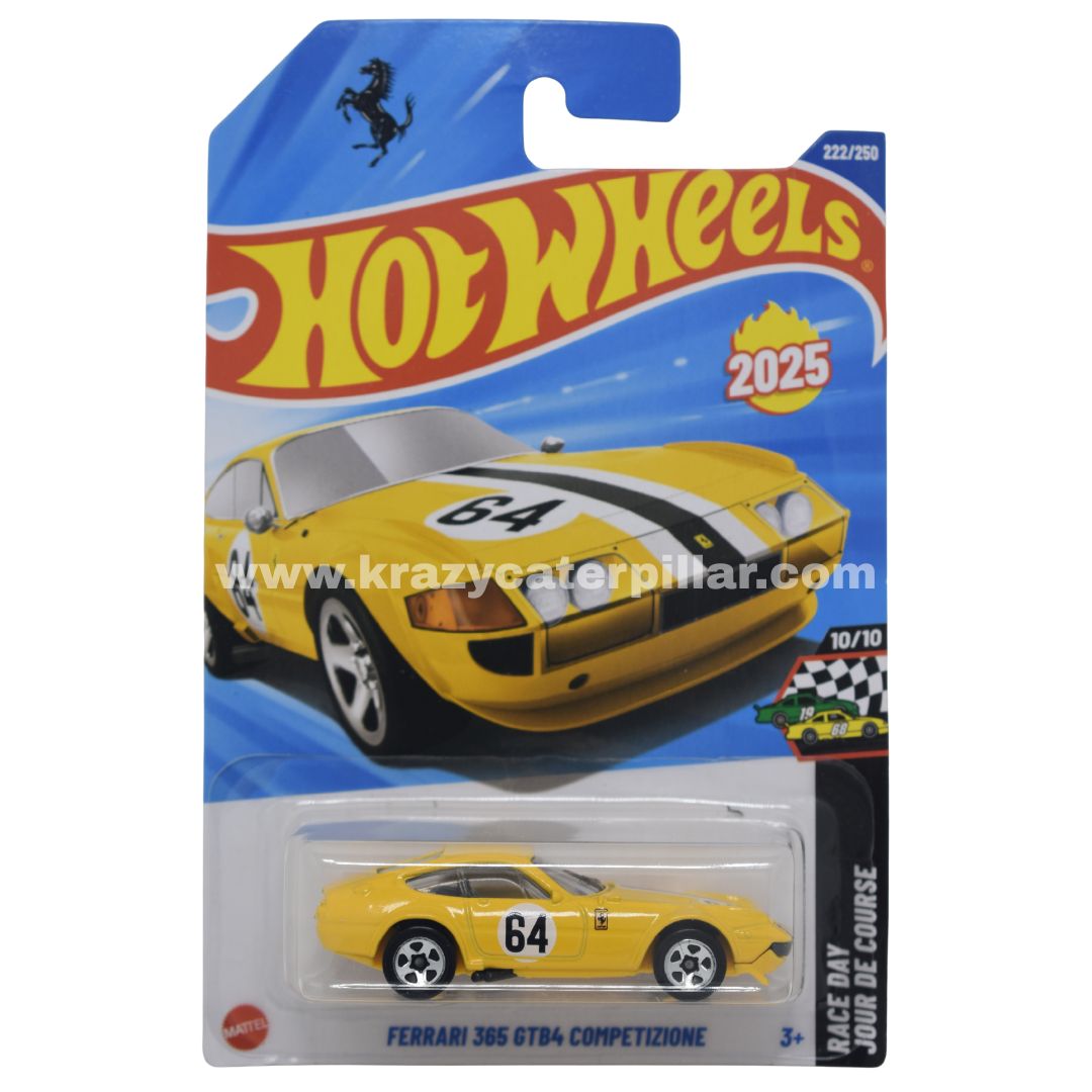 Hot Wheels Ferrari 365 GTB4 Competizione - Yellow – Krazy Caterpillar