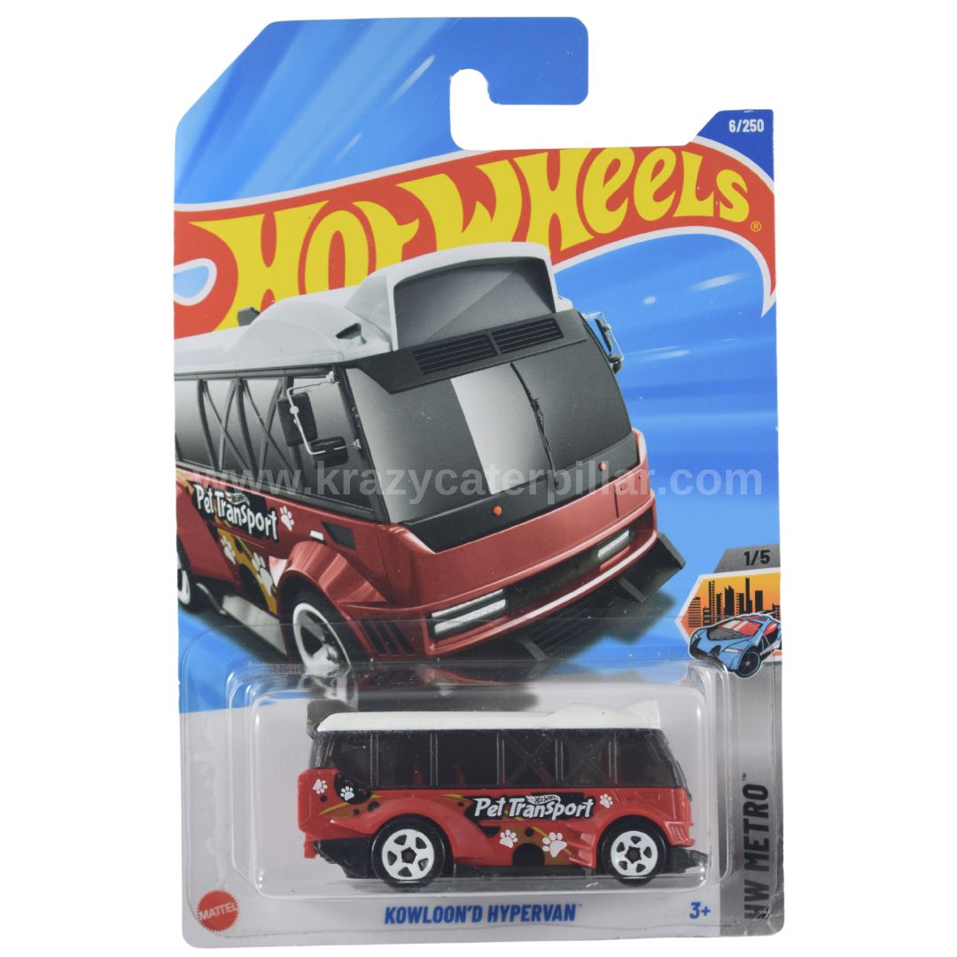 Hot Wheels Kowloon'd Hypervan Red – Krazy Caterpillar