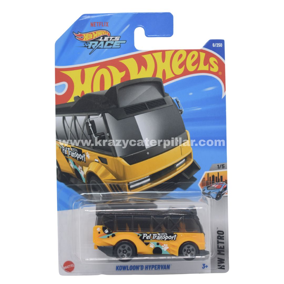 Hot Wheels Kowloon'd Hypervan Yellow – Krazy Caterpillar