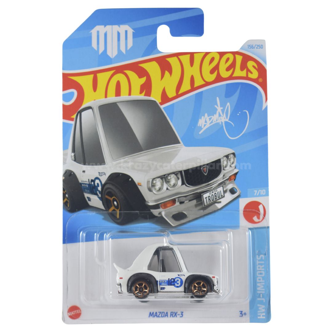 Hot Wheels Mazda RX-3 White – Krazy Caterpillar