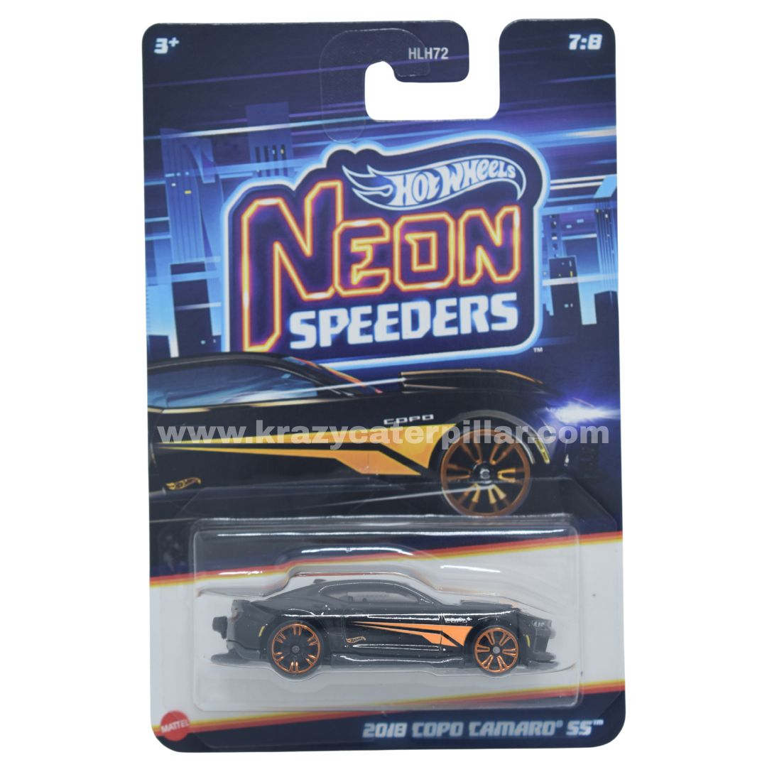 Hot Wheels Neon Speeders 2018 Copo Camaro SS 1:64 – Krazy Caterpillar