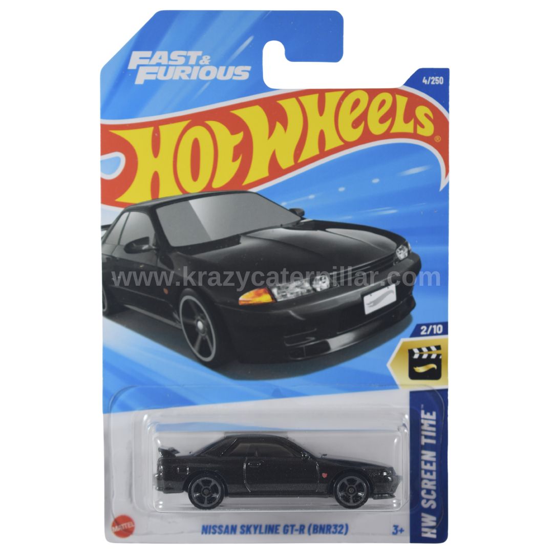 Hot Wheels Nissan Skyline GT-R (BNR32) Black – Krazy Caterpillar