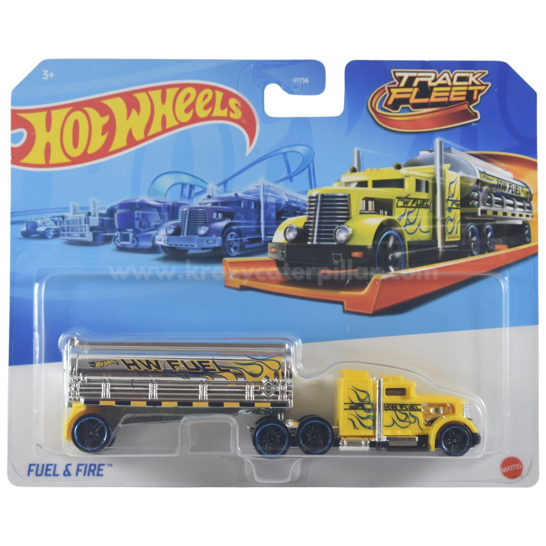 Hot Wheels Track Fleet Fuel & Fire – Krazy Caterpillar