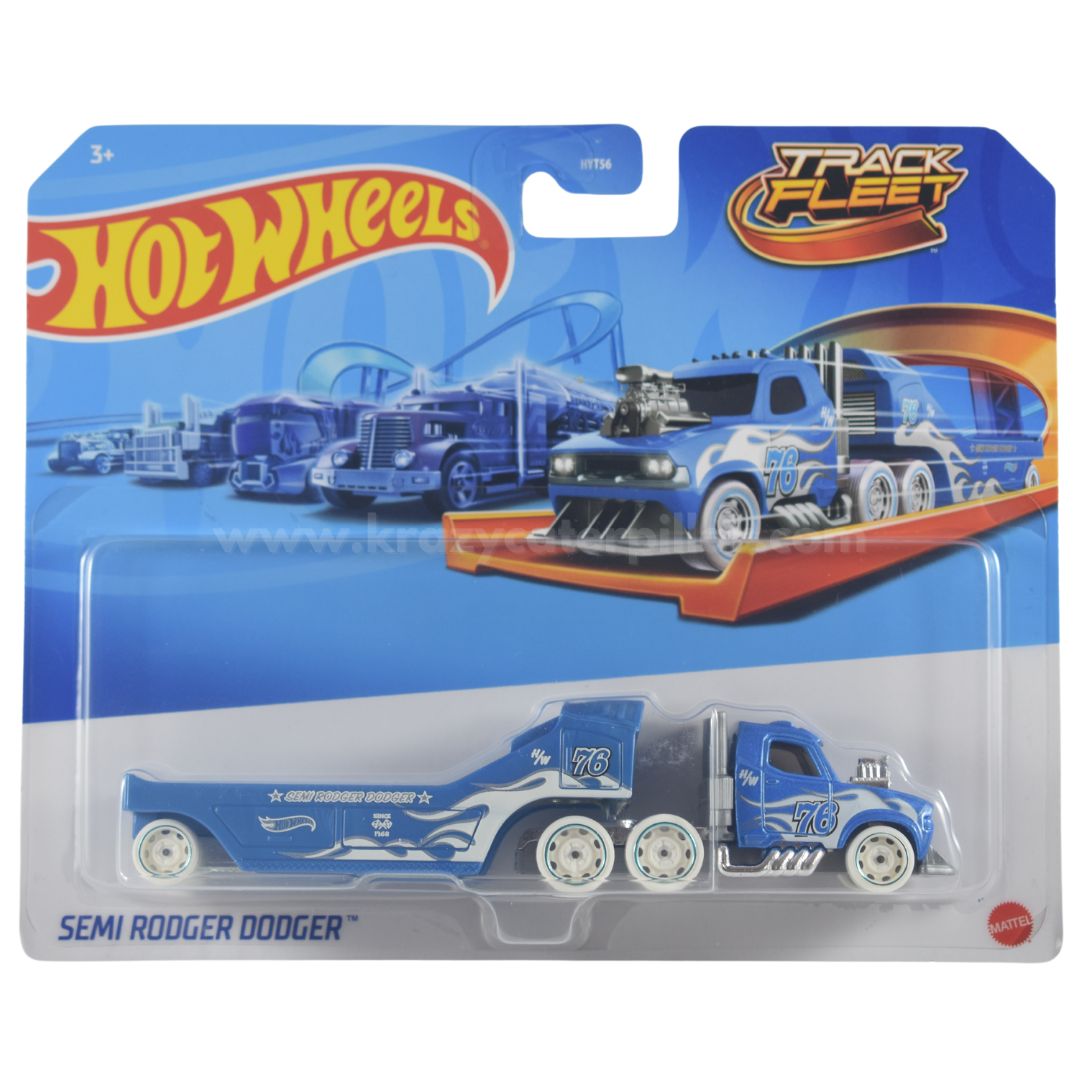 Hot Wheels Track Fleet Semi Rodger Dodger – Krazy Caterpillar