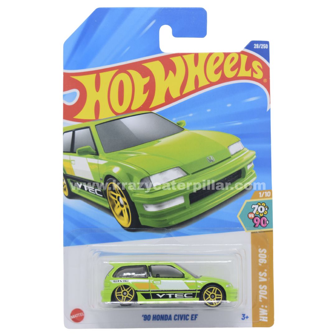 Hot Wheels '90 Honda Civic EF - Green – Krazy Caterpillar