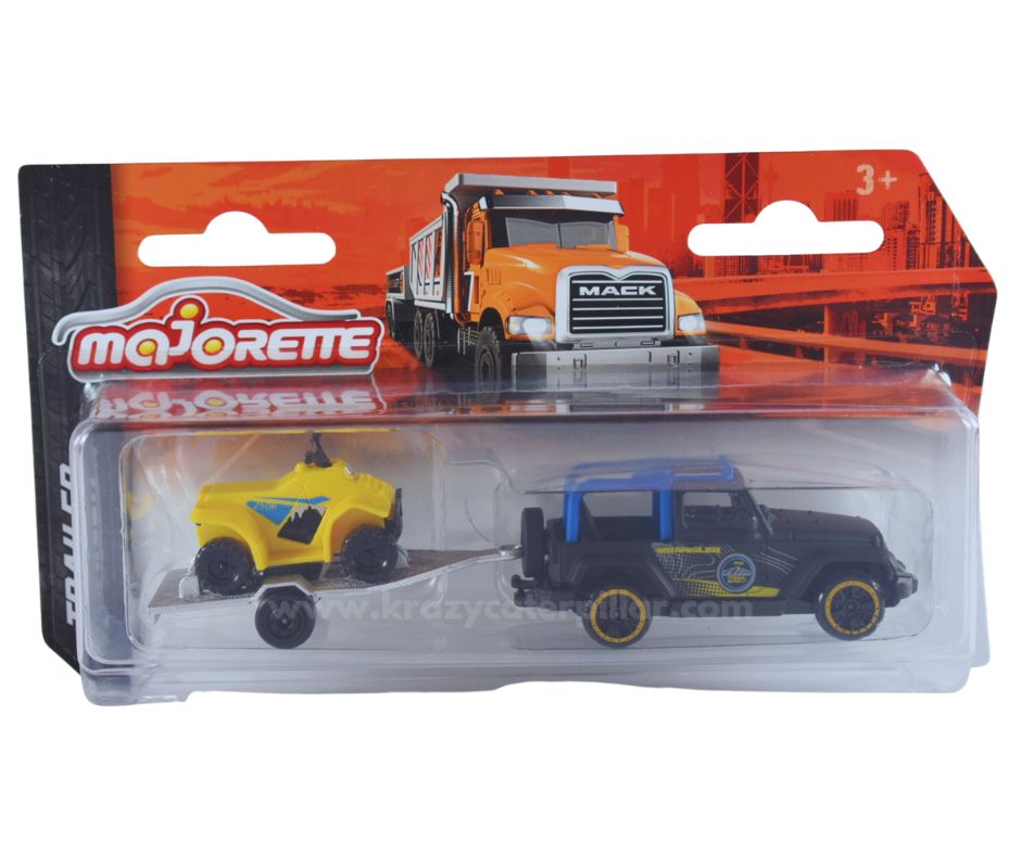 Jeep Wrangler - Trailer 1:64 | Majorette – Krazy Caterpillar