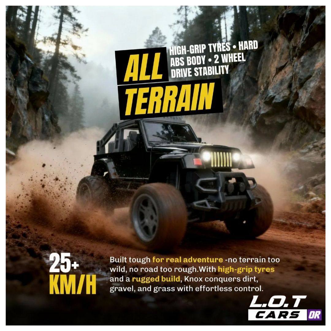 L.O.T Cars Knox - Semi-Hobby Grade Off Road Remote Control Jeep and RC ...