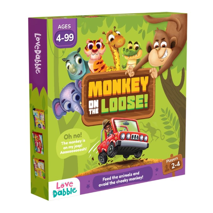Love Dabble Monkey On The Loose! - Board Game – Krazy Caterpillar