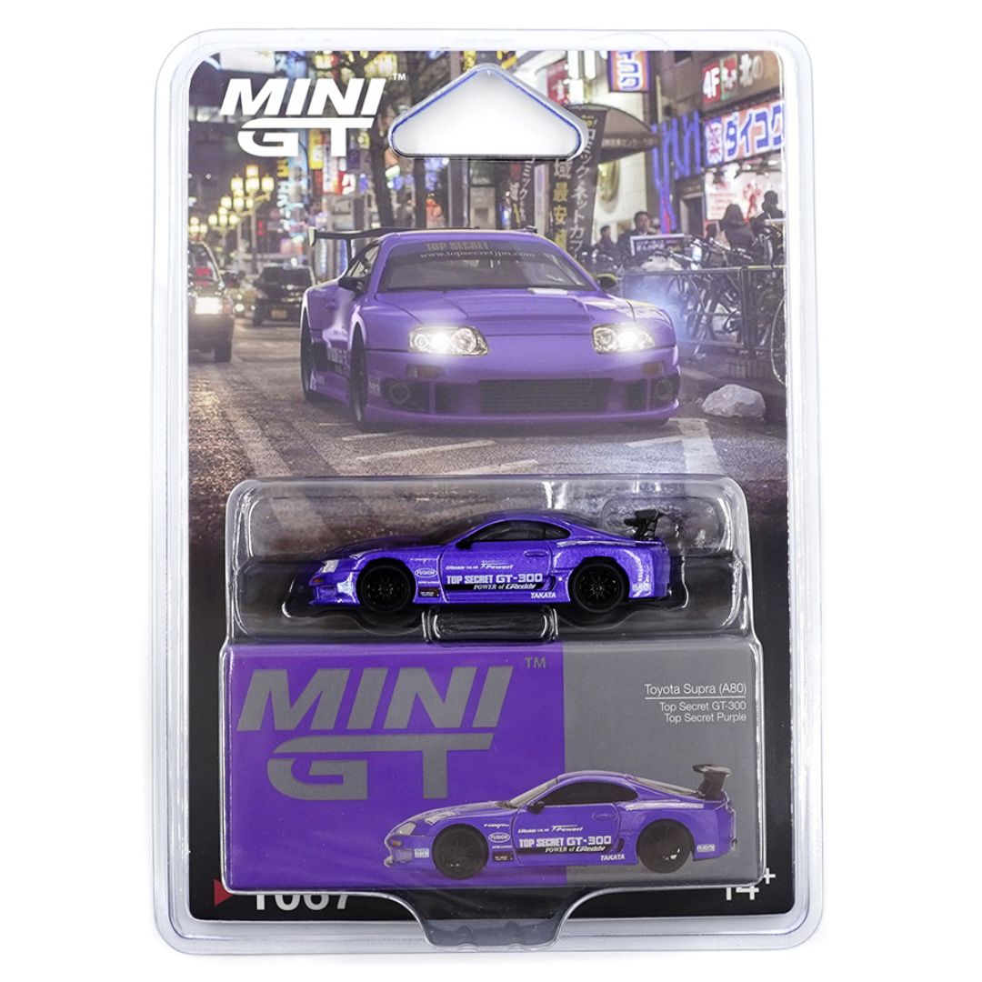 Mini GT Blister #1067: Toyota Supra (A80) Top Secret GT-300 Top Secret ...