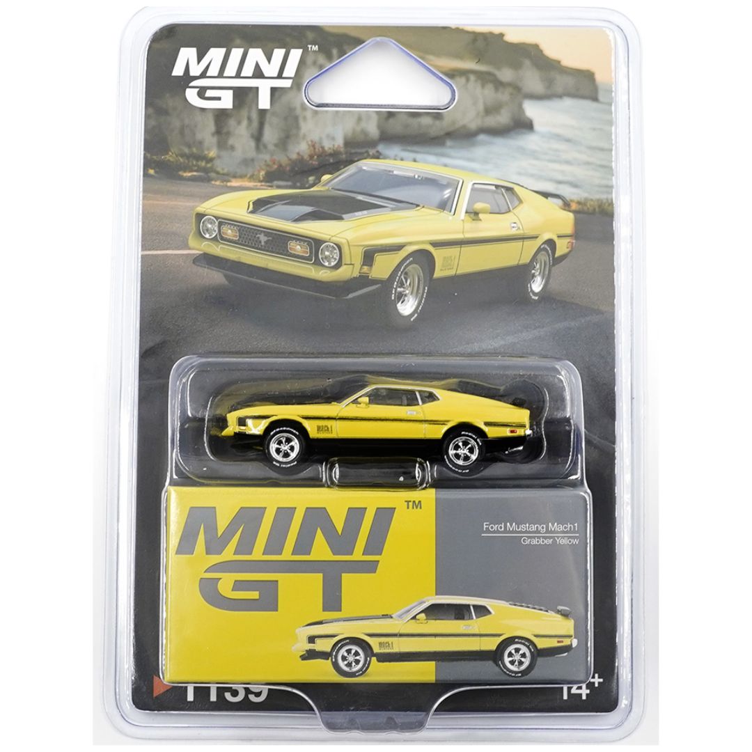 Mini GT Blister #1139: Ford Mustang Mach1 Grabber Yellow – Krazy ...