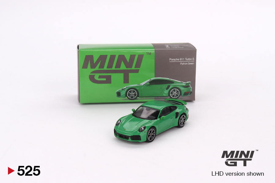 Mini GT Porsche 911 Turbo S Python Green – Krazy Caterpillar