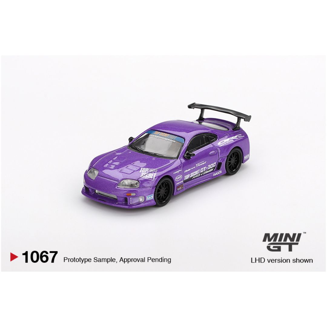 Mini GT #1067: Toyota Supra (A80) Top Secret GT-300 Top Secret Purple ...