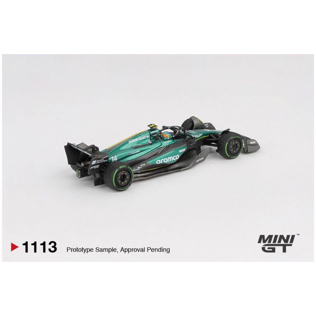 Mini GT Blister #1113: Aston Martin AMR24 #14 Fernando Alonso F1 2024 ...