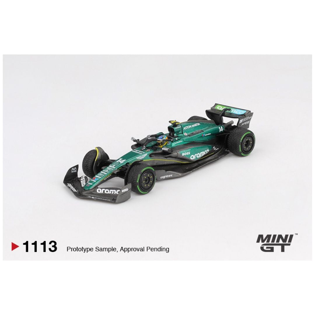 Mini GT Blister #1113: Aston Martin AMR24 #14 Fernando Alonso F1 2024 ...