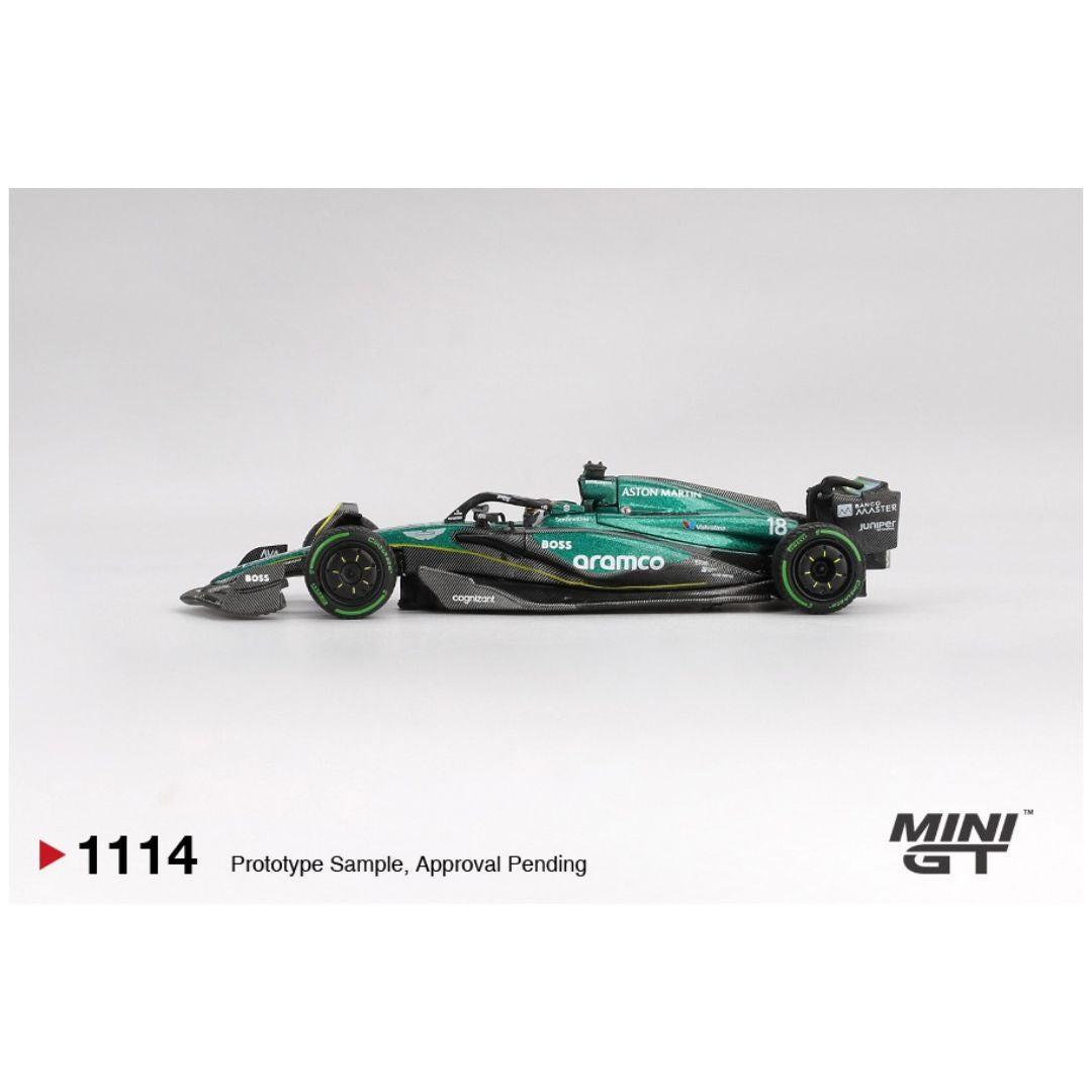 Mini GT Bister #1114: Aston Martin AMR24 #18 Lance Stroll F1 2024 ...