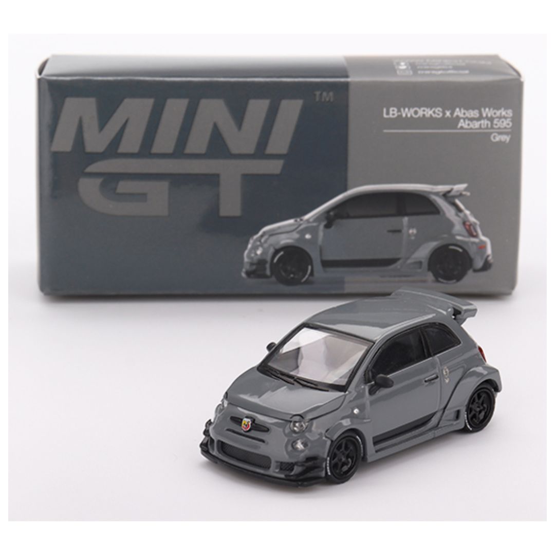 Mini GT #995: Abarth 595 LB-WORKS x Abas Works Grey – Krazy Caterpillar