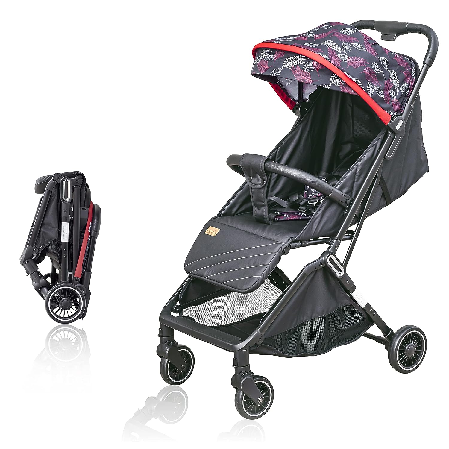Moon Pronto Autofold Stroller- Feather Black – Krazy Caterpillar