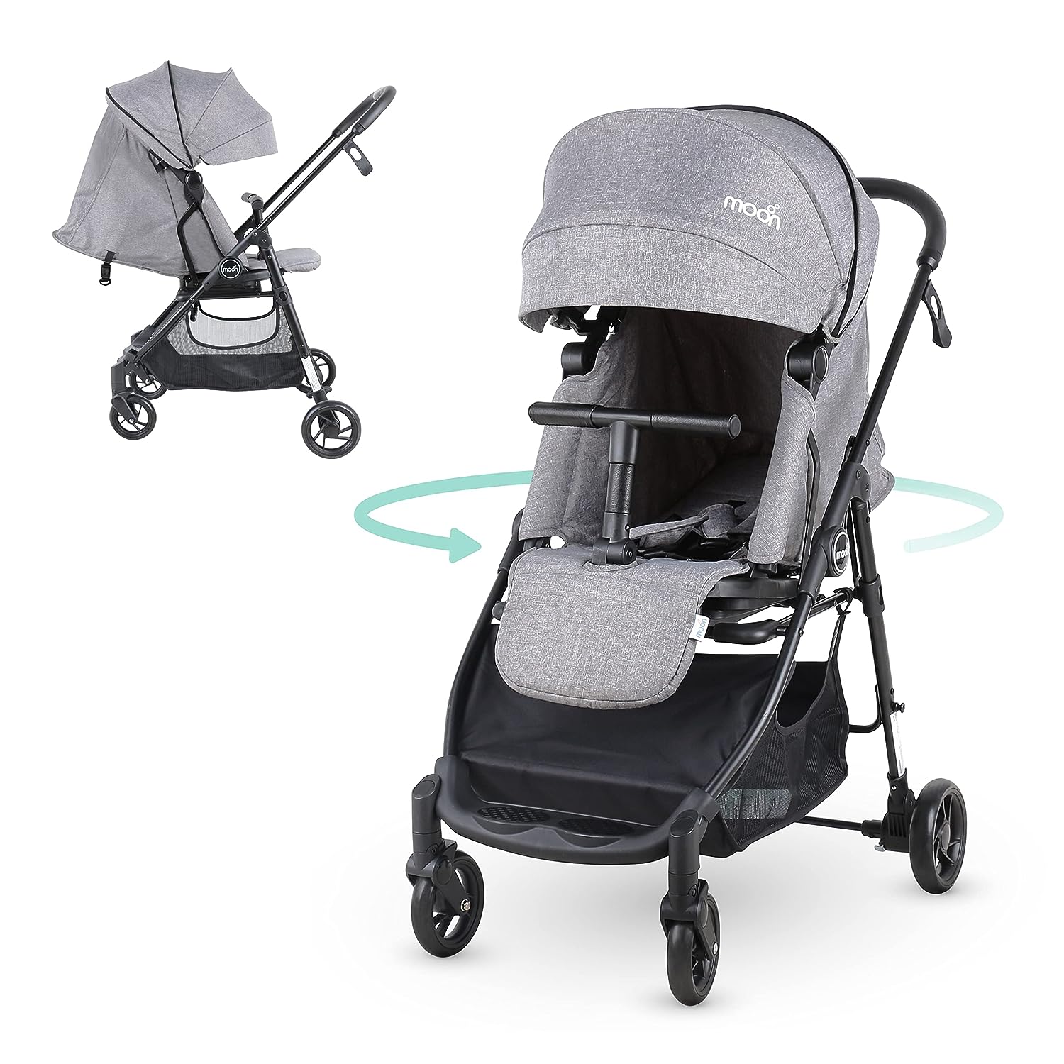 Moon Revo 360 Stroller (Grey) – Krazy Caterpillar
