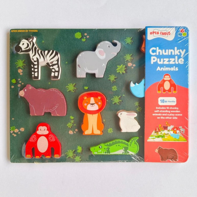 Open Ended Chunky Puzzle - Animals – Krazy Caterpillar