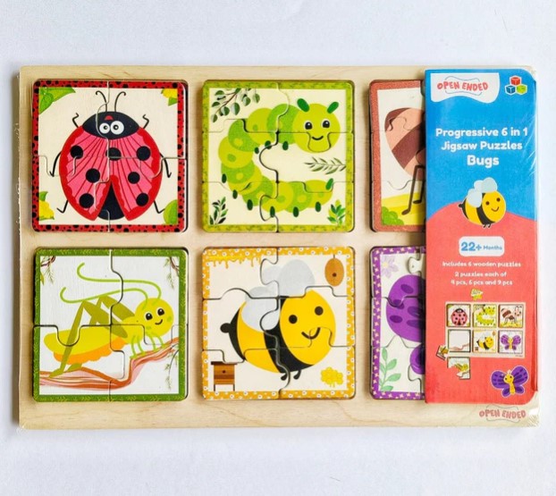 Open Ended Progressive 6 IN 1 Bug Puzzle Progressive 6 IN 1 Bug Puzzle ...