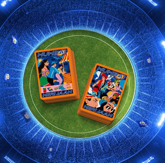 Mumbai Indians MI: Playing Cards Twin Pack - Bridge Size | Parksons Ca ...