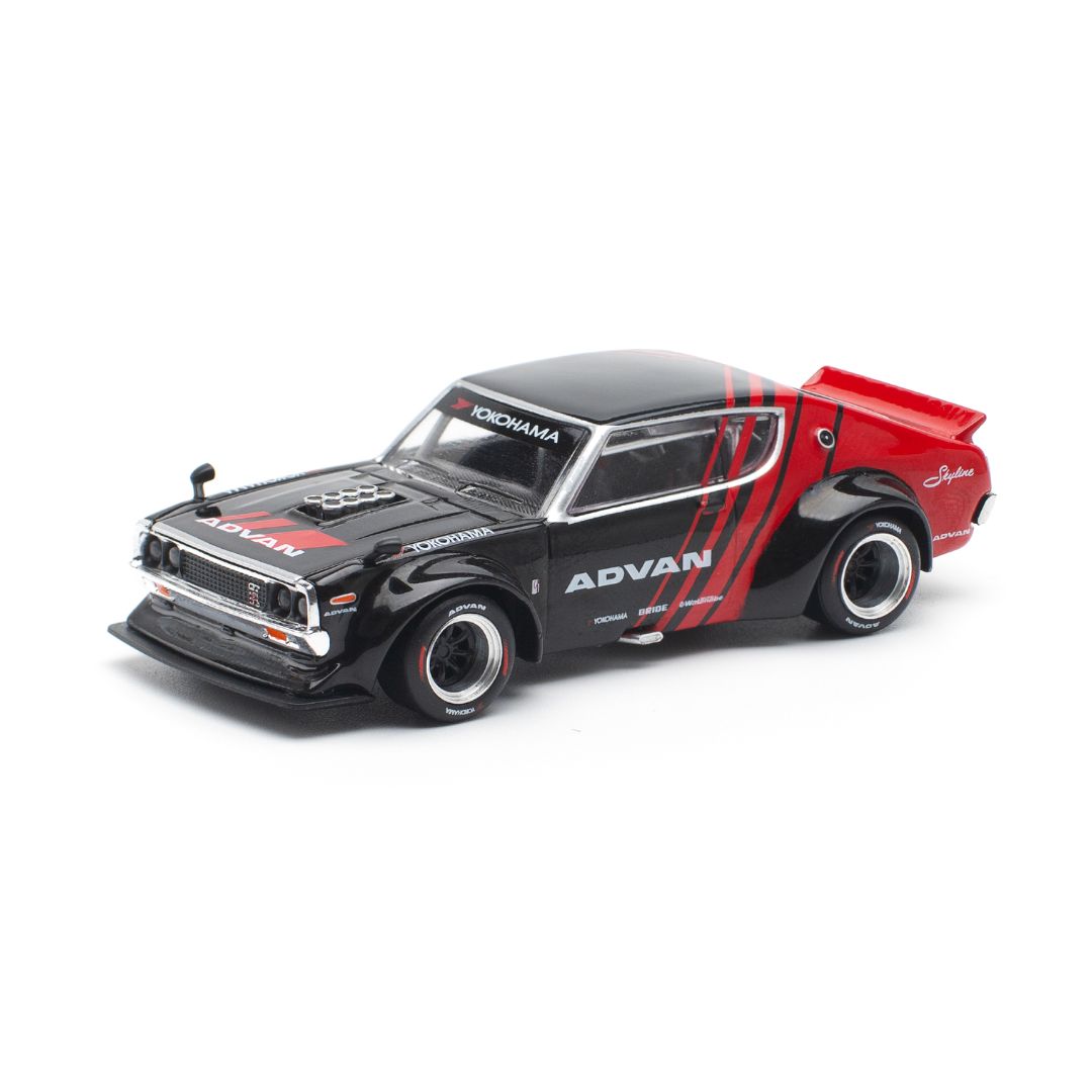 Pop Race #199: Nissan Skyline GT-R Drift Kenmeri Advan Livery 1:64 ...