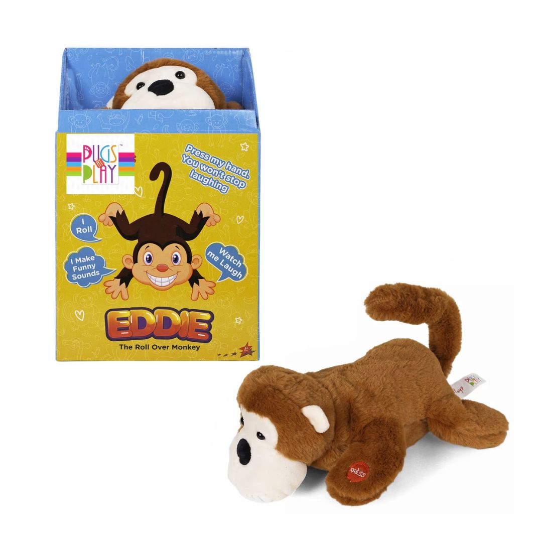Pugs At Play: Eddie Roll Over Monkey Toy – Krazy Caterpillar