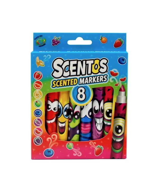 Scentos: Scented Markers,Count 8 – Krazy Caterpillar