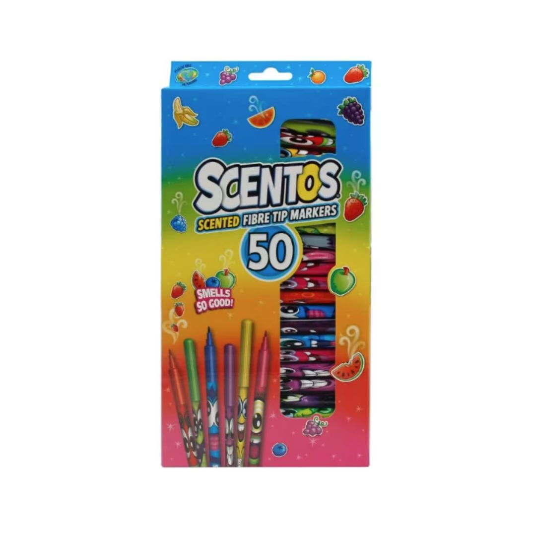 Scentos: Scented Fine Tips Markers, 50 Count – Krazy Caterpillar