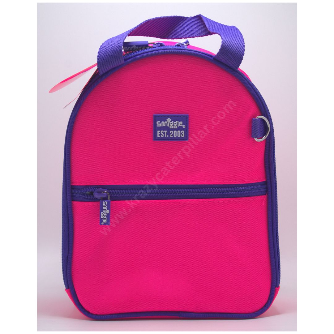Smiggle Lunchbox Arc With Backpack Straps - Gray Orange – Krazy Caterpillar