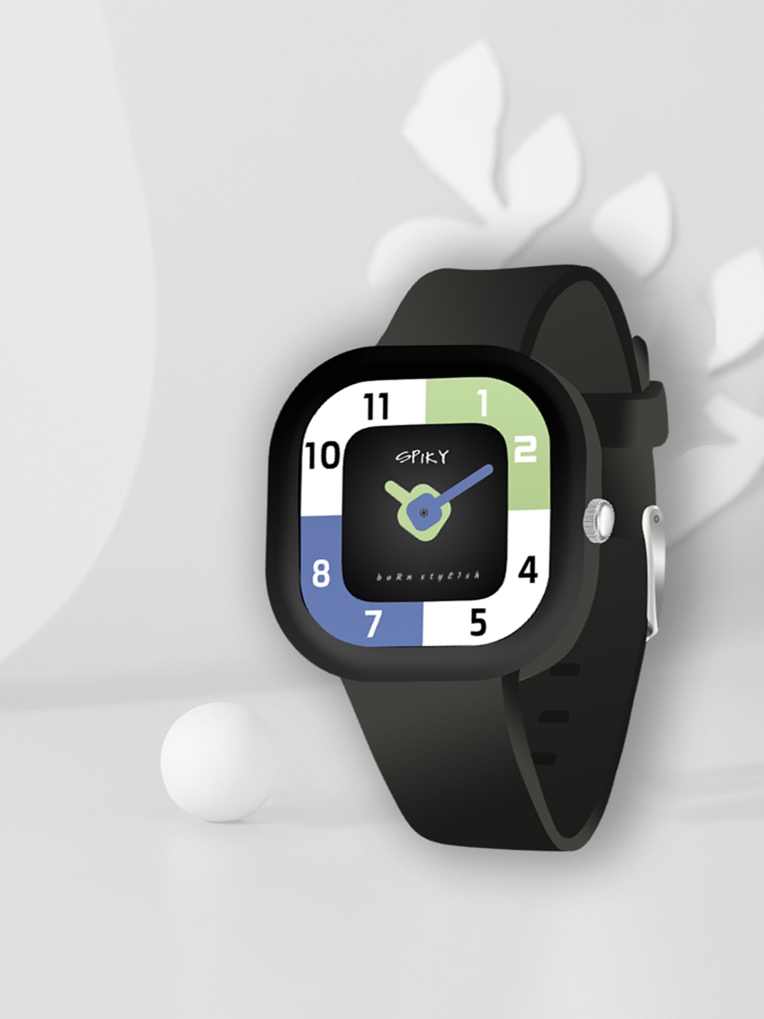 Spiky Attractive Square Multicolor Analog Watch – Black – Krazy Caterpillar