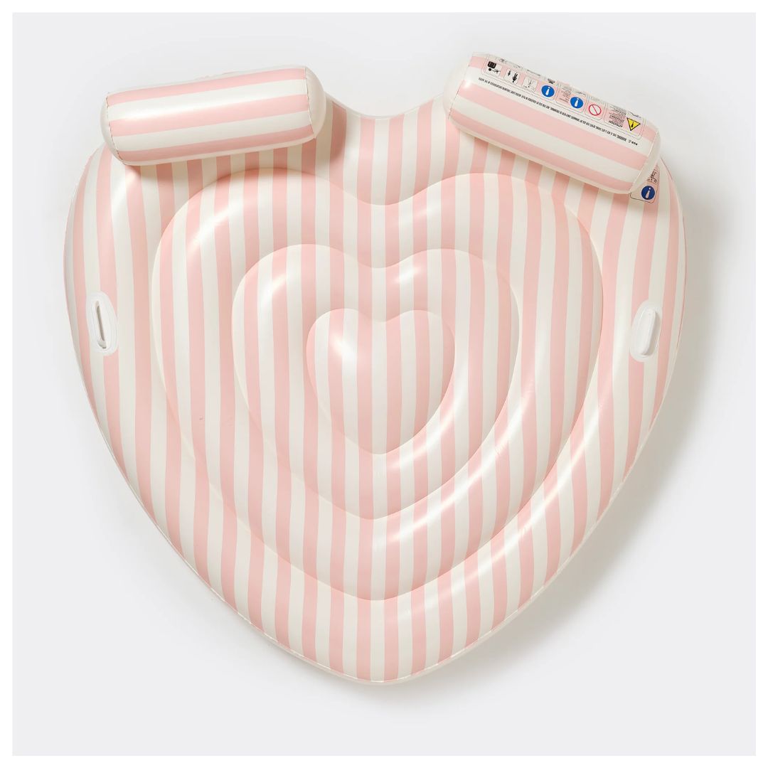 SUNNYLiFE Pool Float Lie On Twin Pink Heart – Krazy Caterpillar