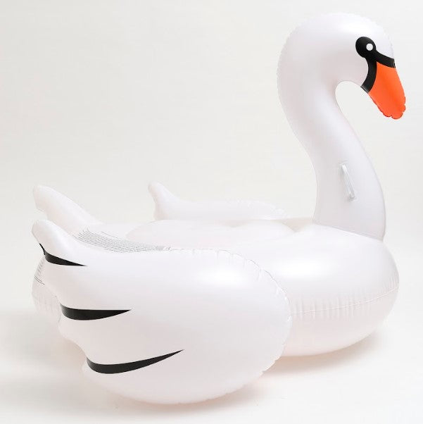 SUNNYLiFE white color inflatable Luxe Ride-On Float Swan – Krazy ...