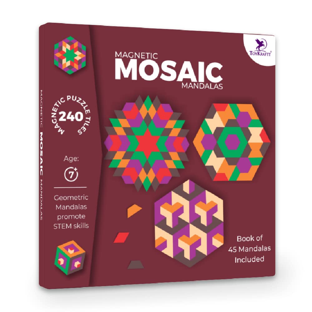 Toy Kraft: Mosaic Mandalas - Magnetic Mind Game – Krazy Caterpillar