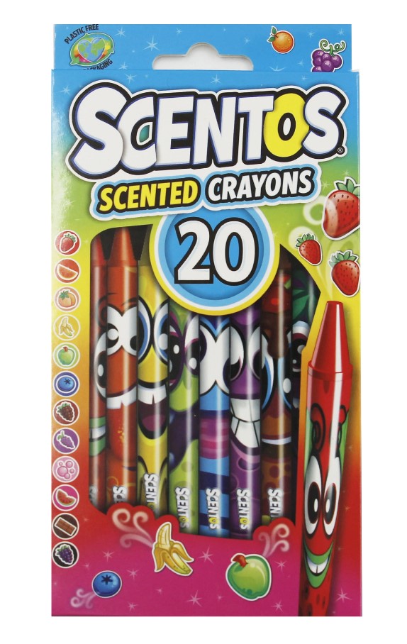 Scentos: Scented Crayons, 20 Count – Krazy Caterpillar