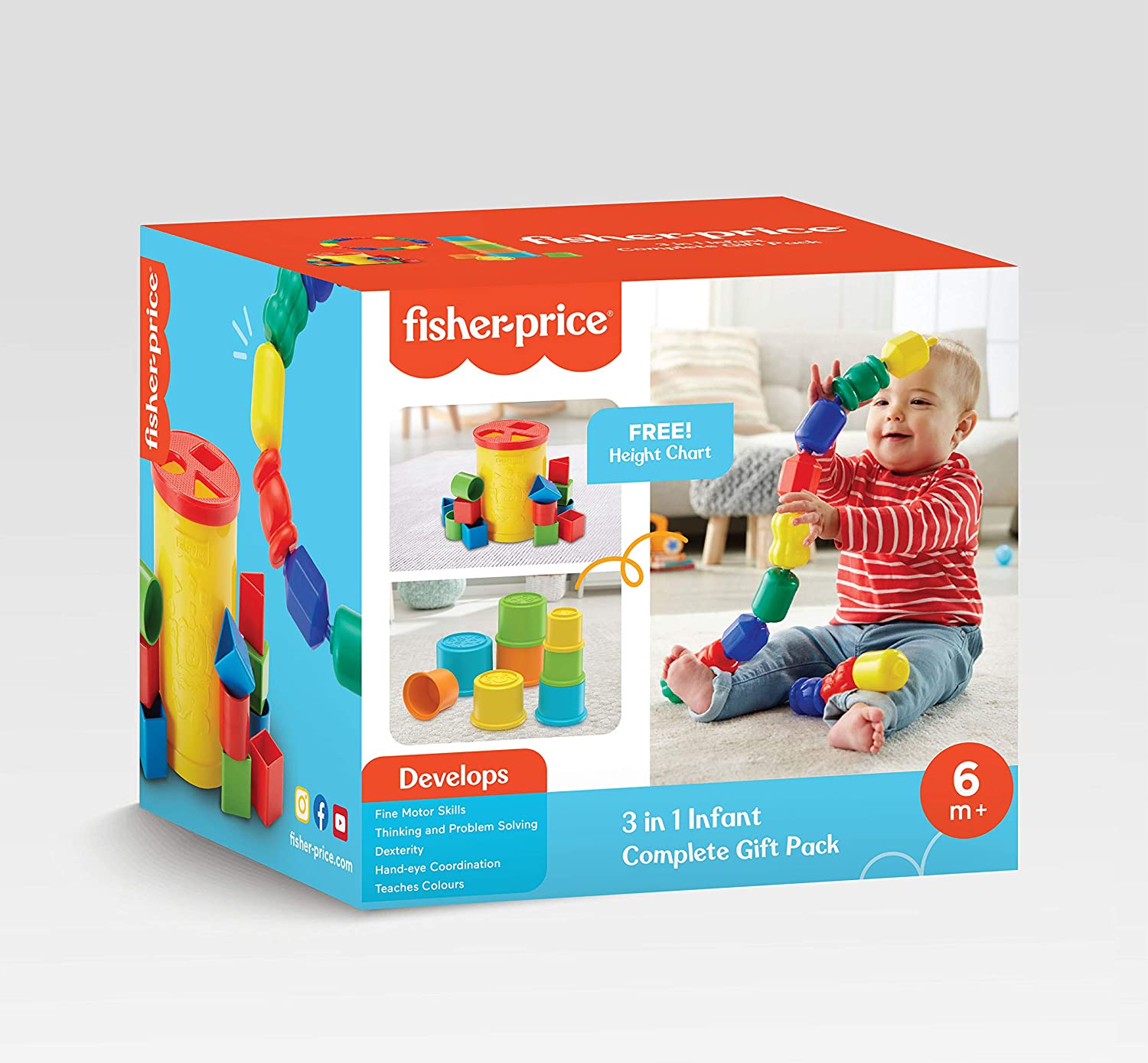 3-in-1 Infant Complete Gift Pack | Fisher Price – Krazy Caterpillar