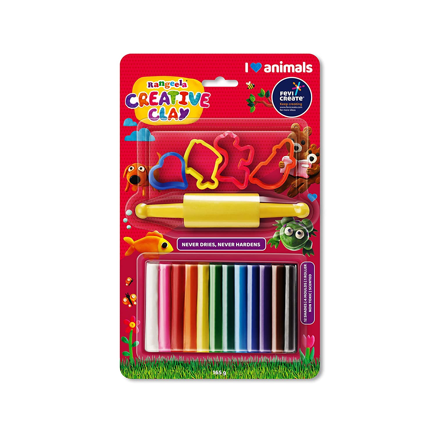 Rangeela Creative Clay: I Love Animal | Fevi Create – Krazy Caterpillar