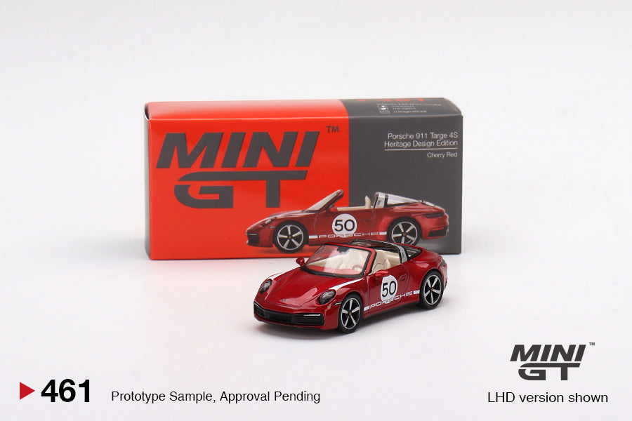 Porsche 911 Targa 4S Heritage Design Edition Cherry Red - 1:64 | Mini ...