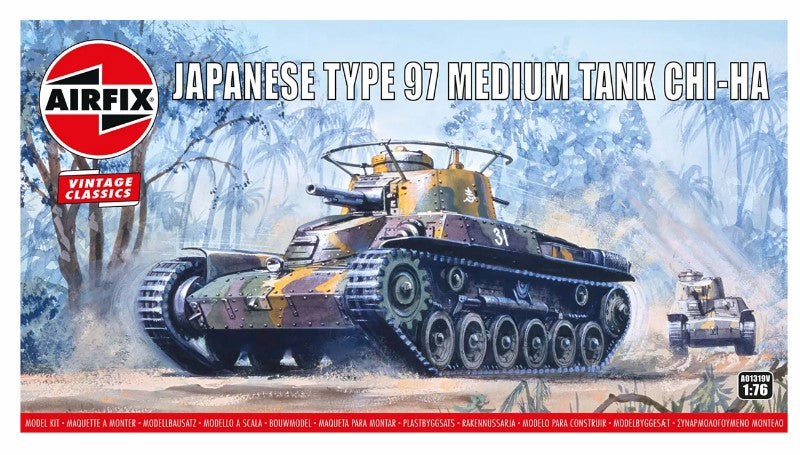 A01319V Type 97 Chi Ha Japanese Tank Scale Model Kits (1:76) | Airfix ...